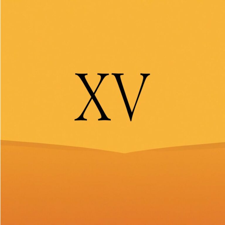 ¿Qué número romano es XV en siglos y años?