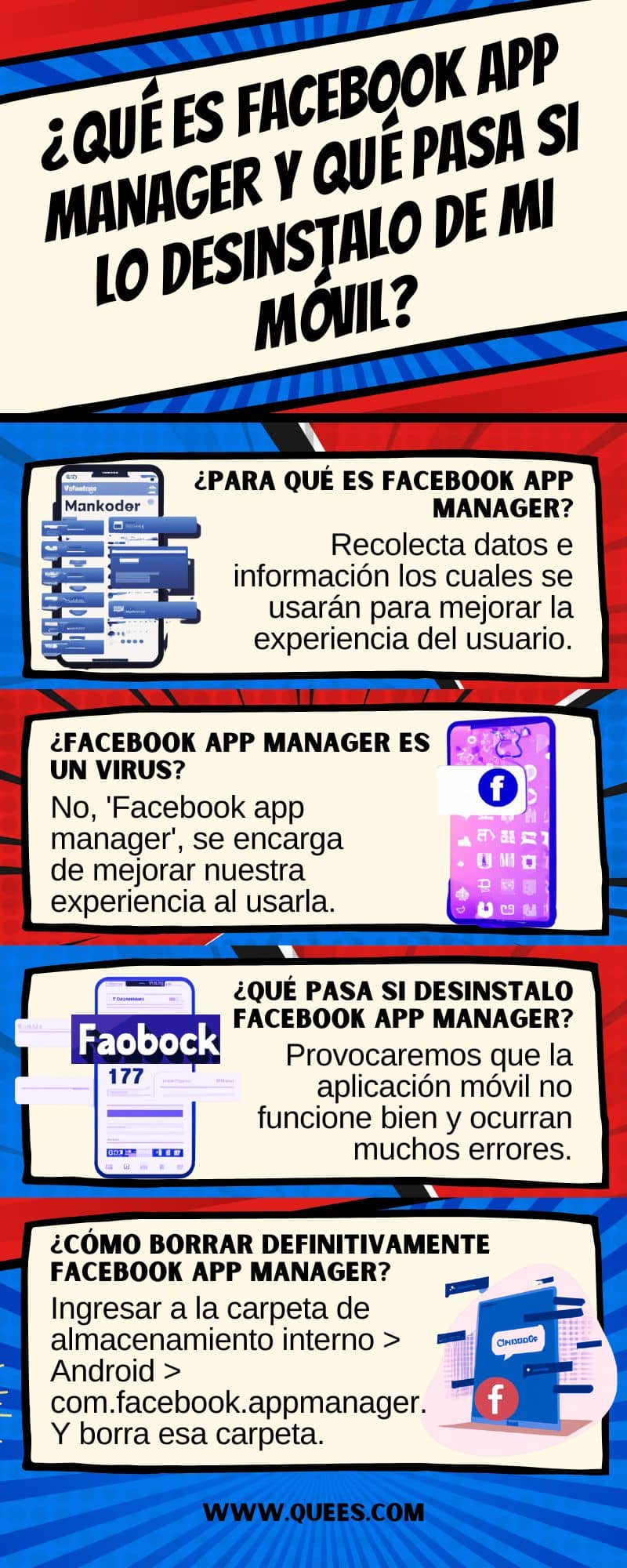 ¿Qué es Facebook App Manager y qué pasa si lo desinstalo de mi móvil?