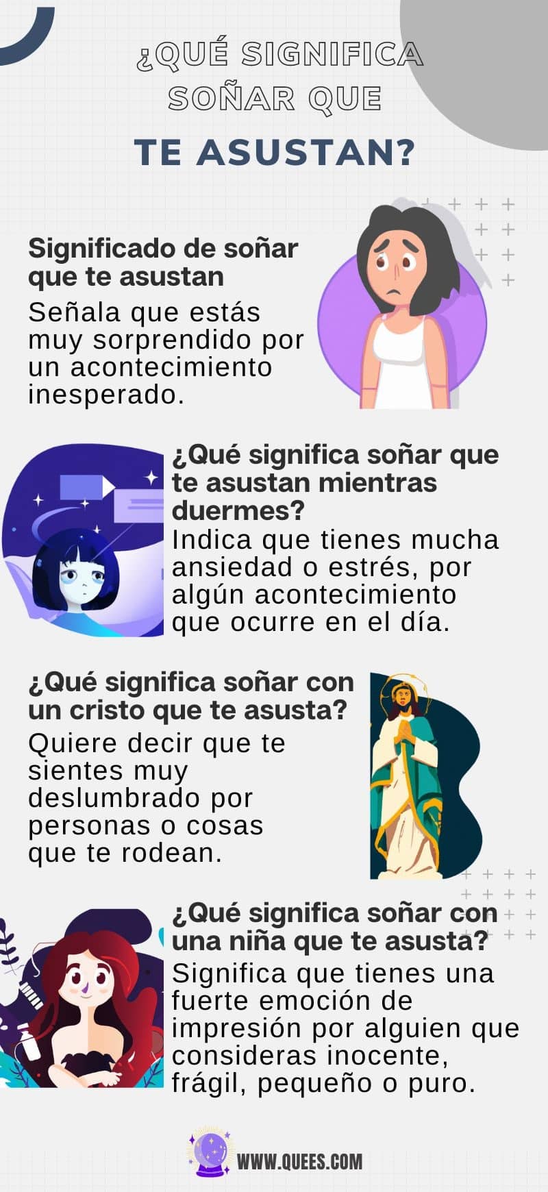 ¿Qué significa soñar que te asustan? - Un sueño malo trae algo bueno