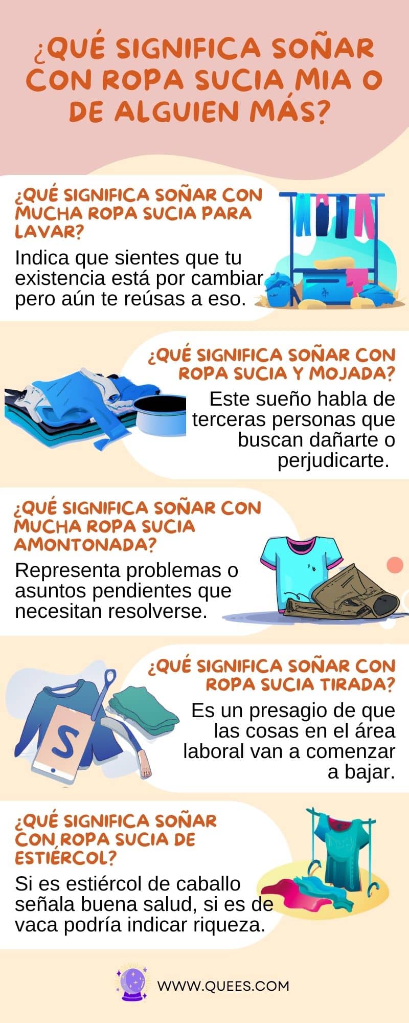 ¿Qué significa soñar con ropa sucia mía o de alguien más? - Manchada y ...