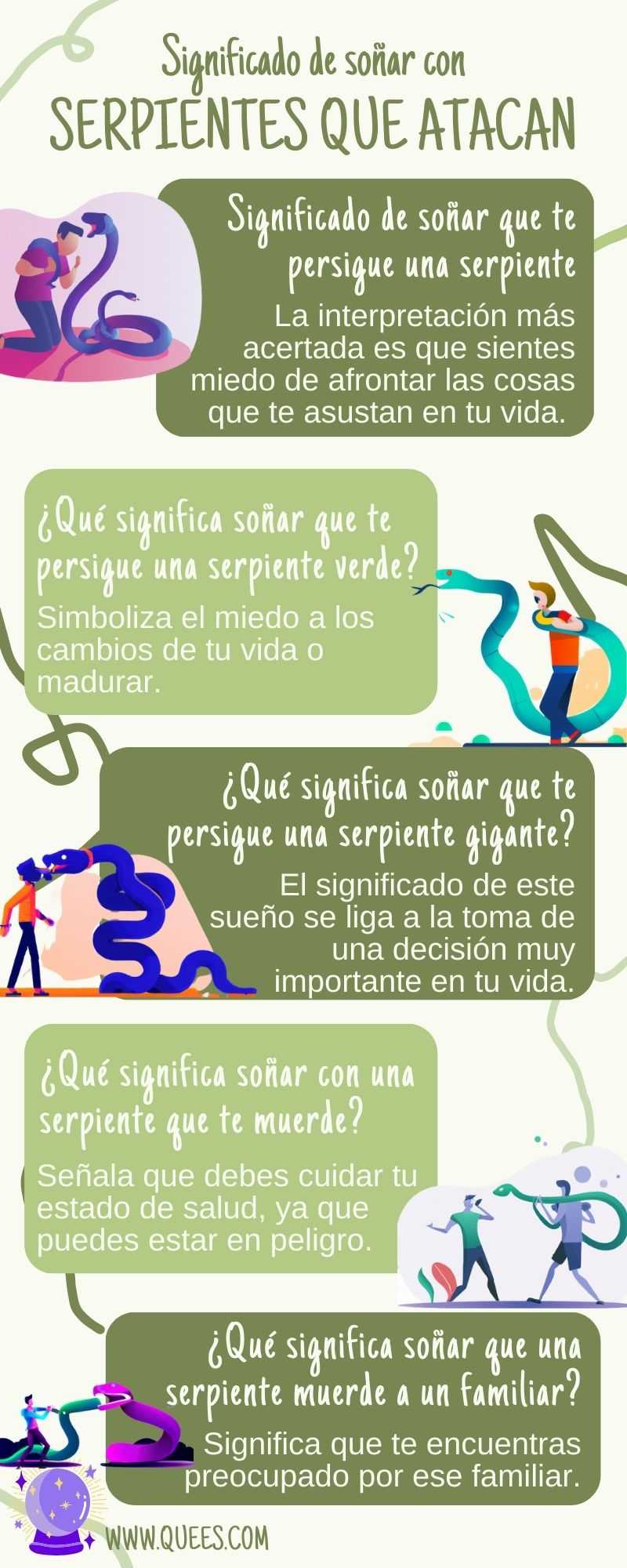 ¿Qué significa soñar que una serpiente te muerde, ataca o persigue ...