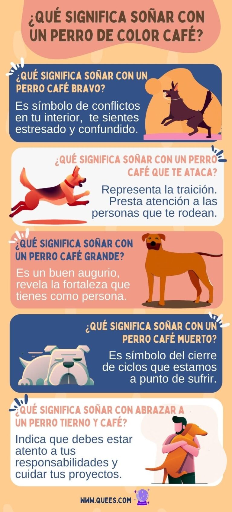 ¿Qué significa soñar con un perro de color café? - Amigable o bravo