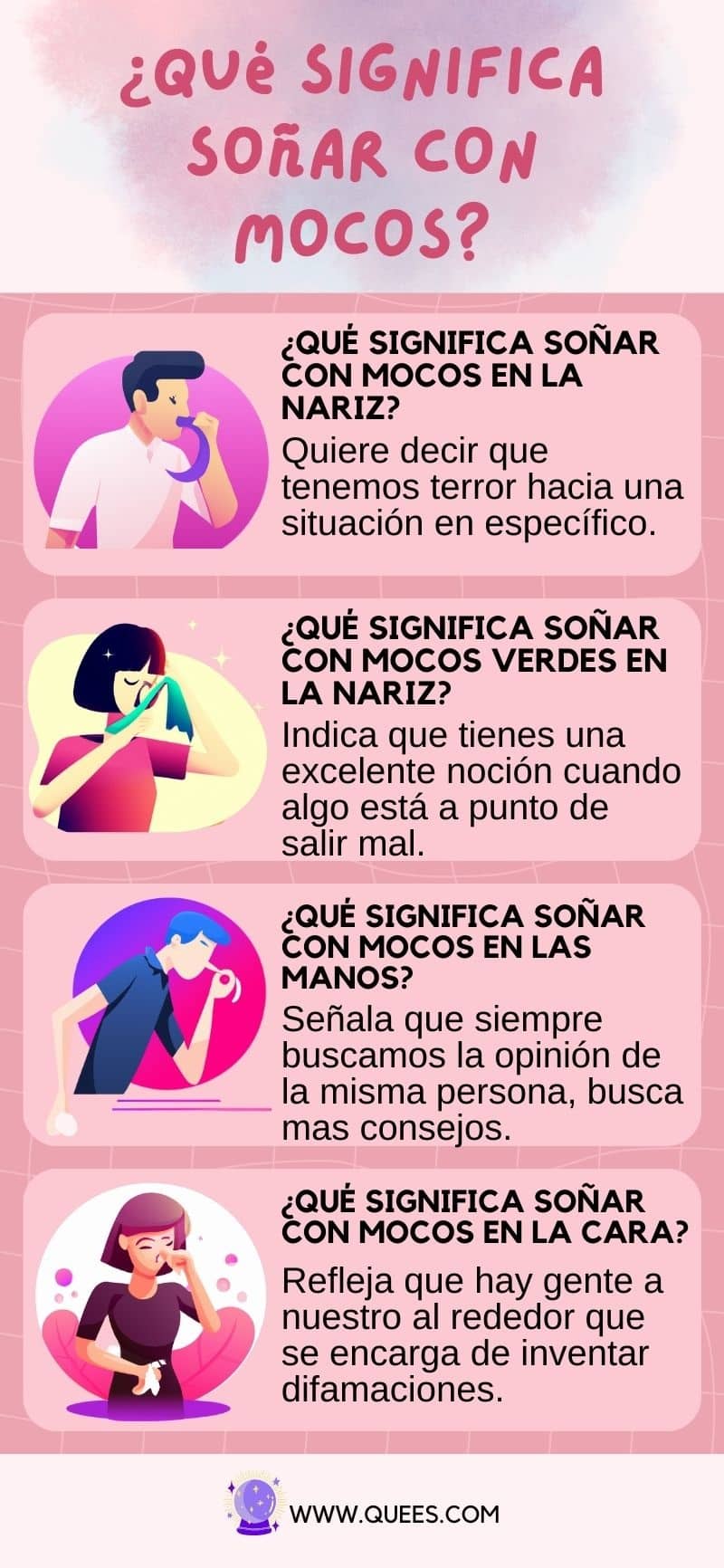 ¿Qué significa soñar con mocos? - Mocos míos o de otra persona | Qué es